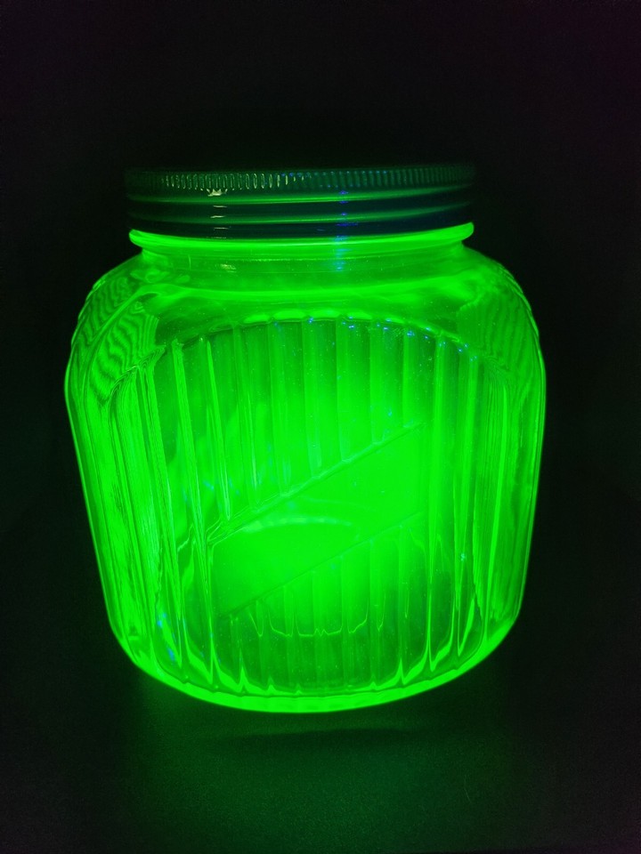 uranium glass cookie jars vintage | eBay