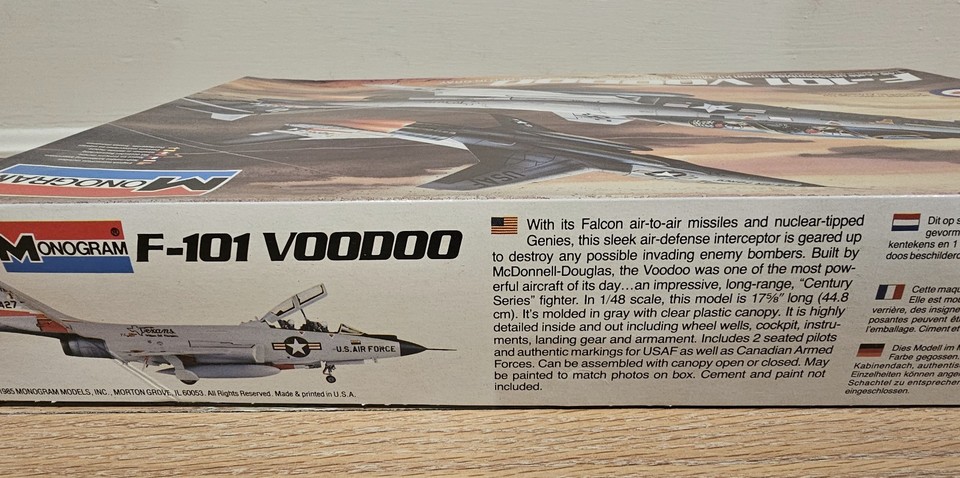 *New* Vintage Monogram McDonell F-101 Voodoo 1/48 Model Kit #5811 - NIB ...