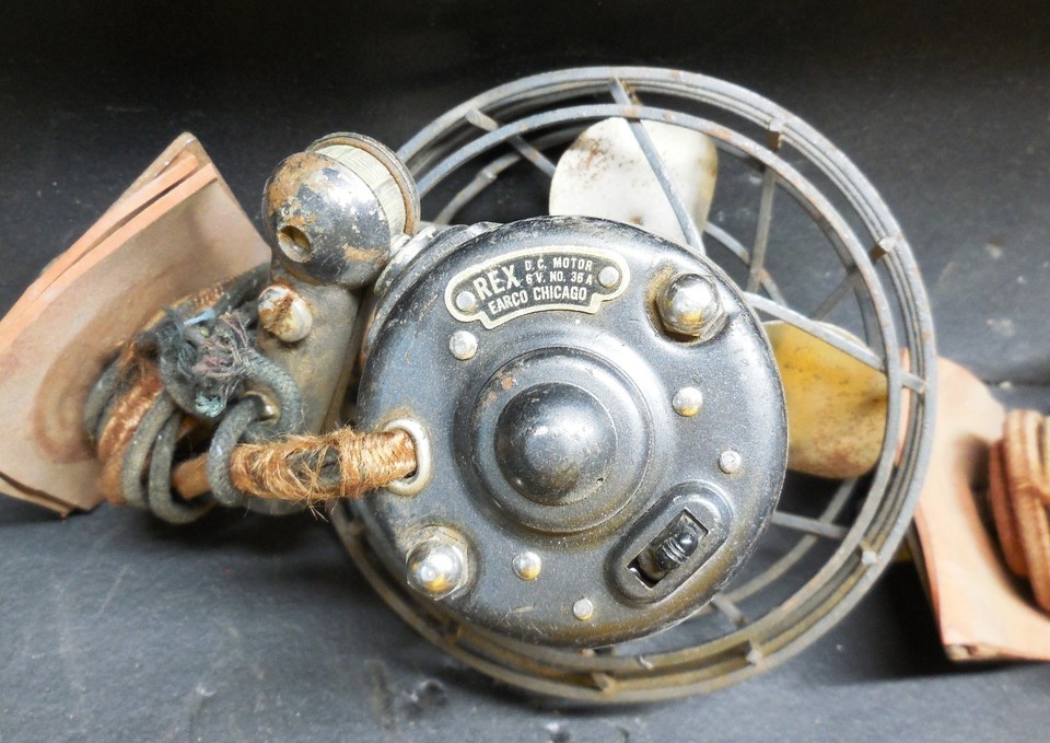 Vintage REX 4" Defrost/Heat/Cool Fans (2 ea) 6VDC Truck Bus Car NOT ...