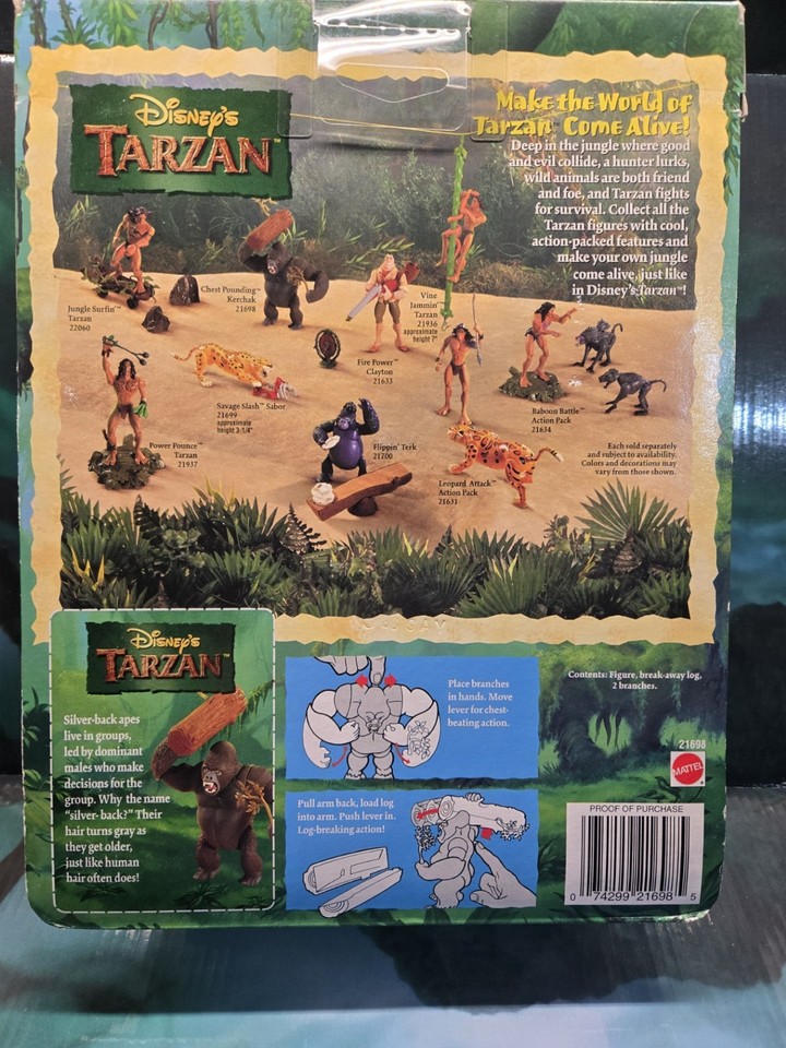 Disney Tarzan Chest Pounding Kerchak Vintage Unopened NIB | eBay