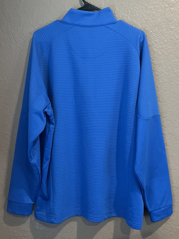 Callaway Opti Dri Quarter Zip Long Sleeve Pullover XL Magnetic Blue NWT ...
