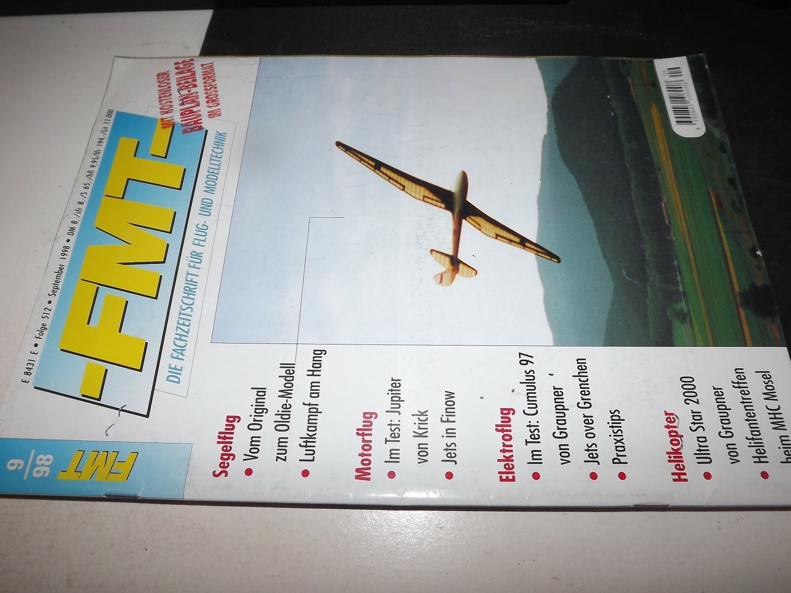 ** Revue FMT Flugmodell und Technik 9/98 avec PLAN | eBay