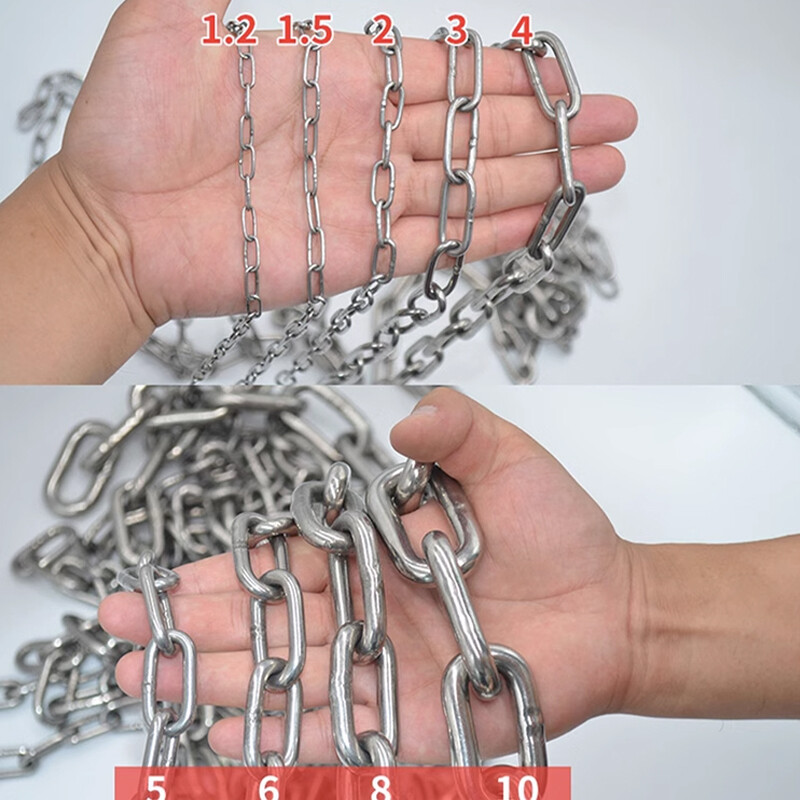 Chain Heavy Duty Stainless Steel Welded Security Long Links Gate Fence ...