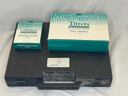 used chemetrics I-2006 nitrate test kit titrets chemets extra pieces | eBay