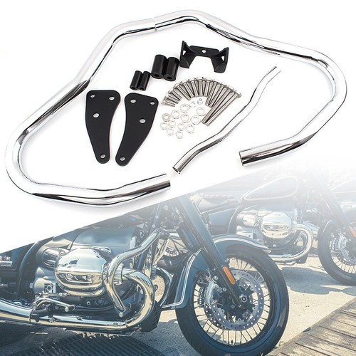 Chrome Crash Bars Engine Guards Bumper Protector Fit For BMW 1800 R18 ...