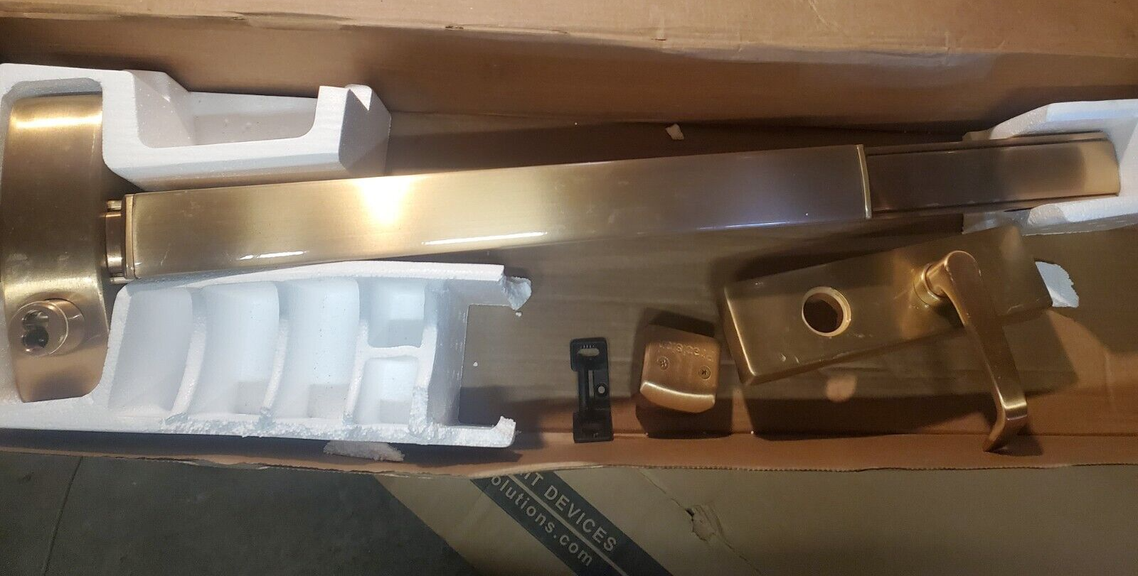 STANLEY PRECISION EMERGENCY PANIC RIM EXIT DEVICE BAR +HANDLE TRIM ...