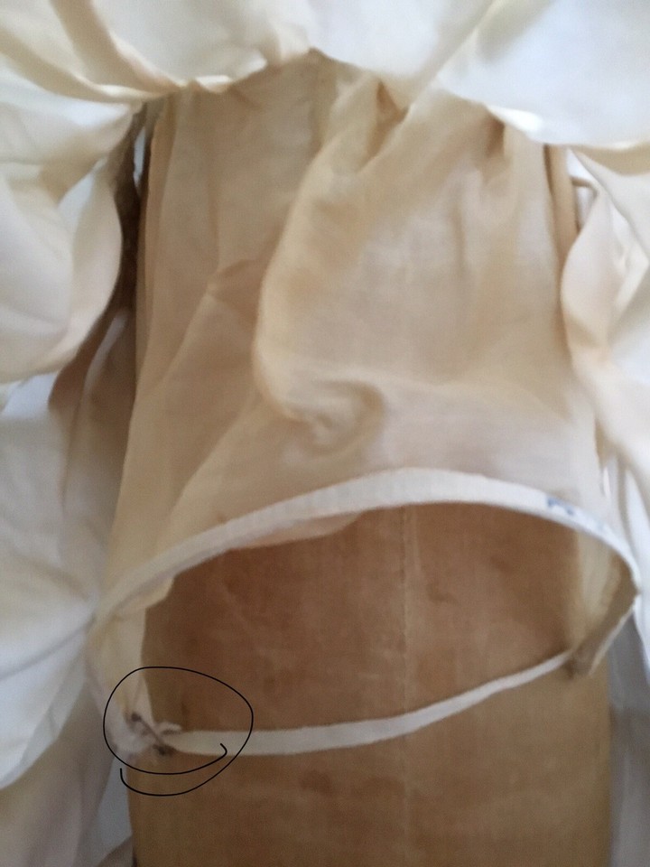 Vintage Antique 1920’s Flapper Wedding Dress PANNIERS Wax Flowers ...