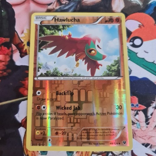 Pokemon Hawlucha 48/124 Reverse Fates Collide English NM-M Sammlung # ...