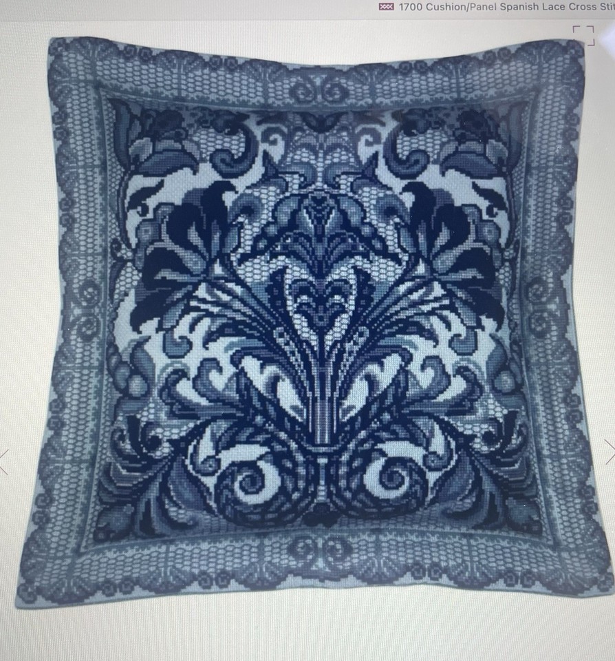 RIOLIS - Counted Cross Stitch Kit - #1700- Cushion/Panel Spanish Lace ...