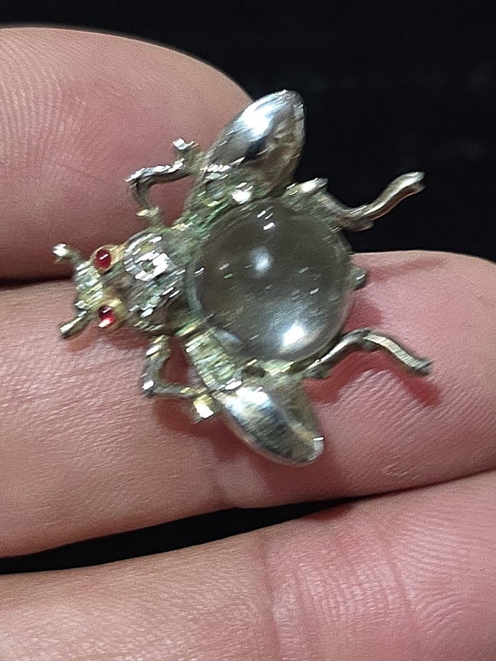 Sterling Silver Trifari Jelly Belly Fly Bug Vintage Pin Brooch And ...