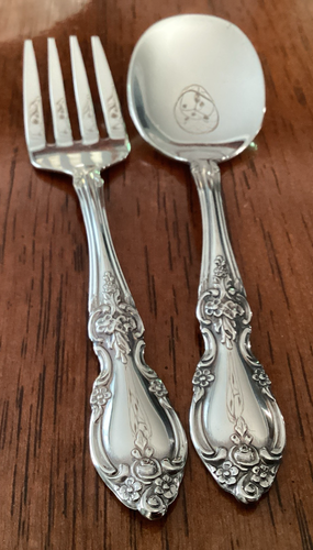 Oneida Stainless LOUISIANA 2 Piece Baby Set - Fork Spoon Unused ...