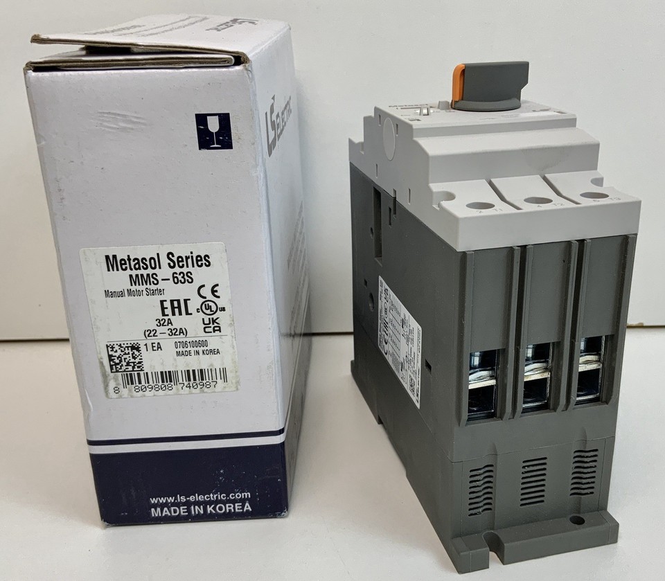 LS Electric Manual Motor Starter Metasol Series MMS-63S (22-32A) NEW | eBay