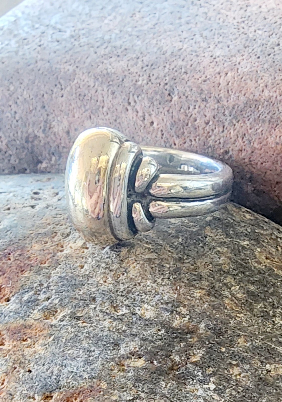 Retired James Avery Size 7 MEDIUM Dome Ring 14kt Gold… - Gem