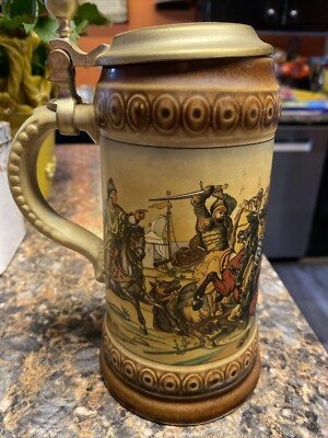 VTG Marzi and Remy German Beer Stein .75 L 7 in tall | Knights Battle ...