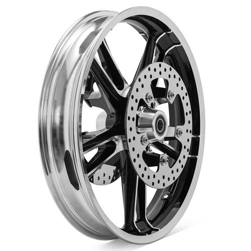 21" 21X3.5 FRONT ENFORCER WHEEL RIM W/ ROTORS FOR HARLEY TOURING BAGGER ...