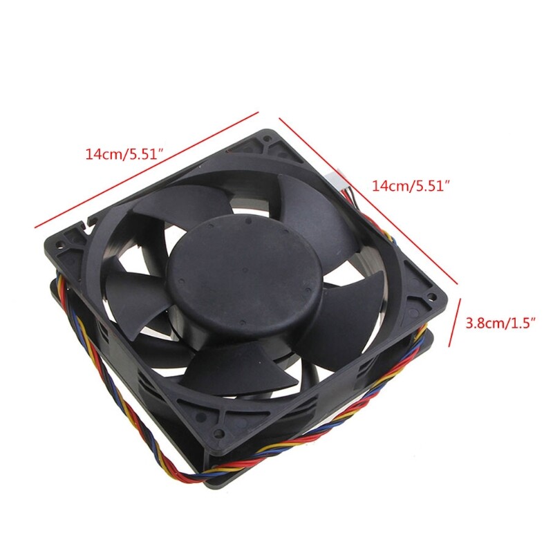 Spherical Bearing 210CFM Speed Fan 12GHE 14cm DC12V 7.2A with Bearing ...