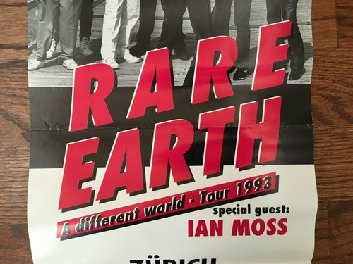 Vintage RARE EARTH Concert Poster Zurich Motown Ray Monette Bridges ...
