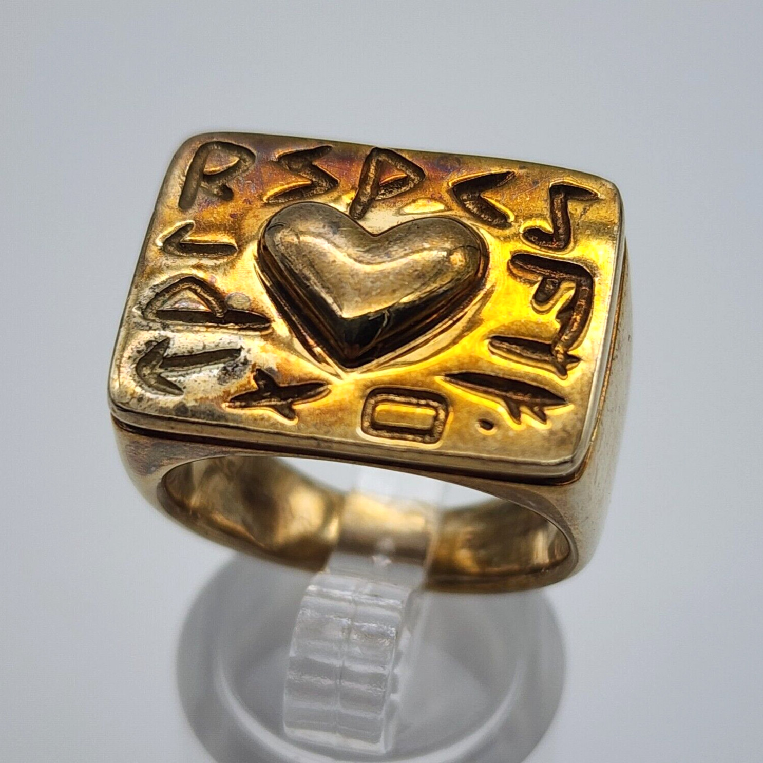 RLM Studio Robert Lee Morris Respect Heart - Brass S… - Gem