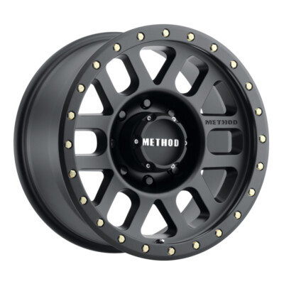 Method MR309 Grid 18x9 0mm Offset 8x180 130.81mm CB Matte Black Wheel ...