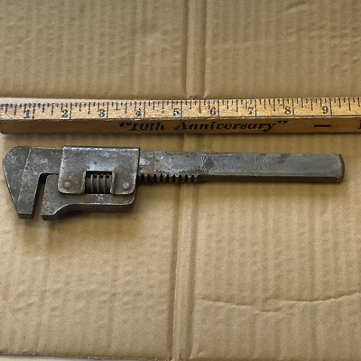 WAKEFIELD No.19 MASS. USA 9" ADJUSTABLE WRENCH (Bicycle) Pat.Nov.14 ...