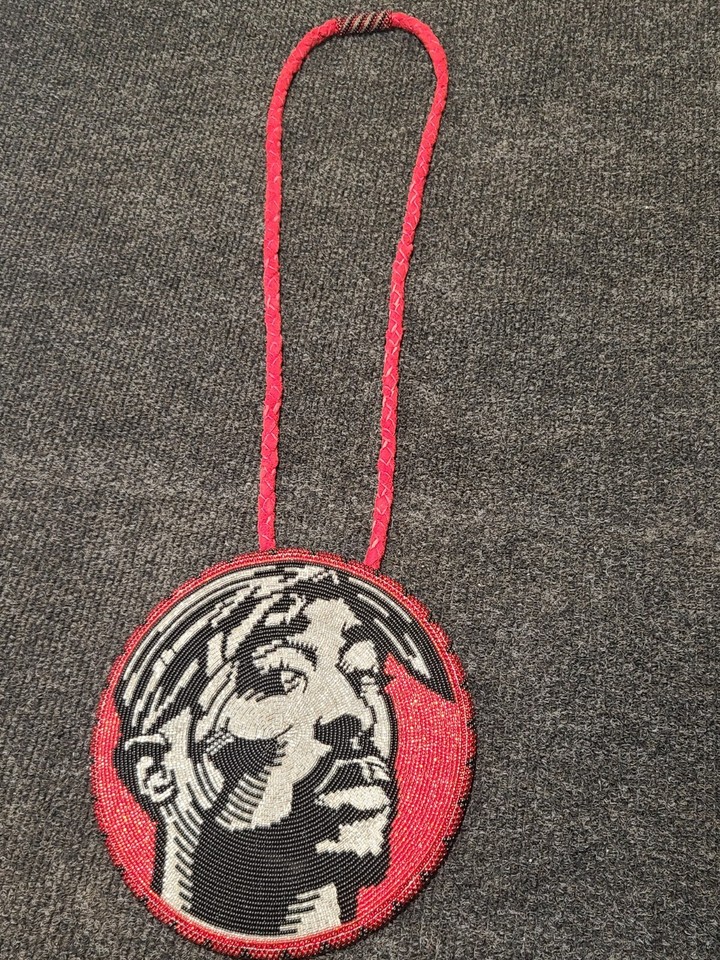 Tupac Shakur Handmade Beaded Pendant Beadwork Native American Death Row ...