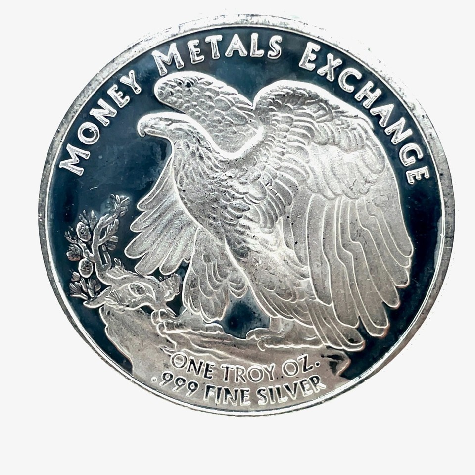 1 Troy oz Money Metal Exchange Liberty-Eagle .999 Fine Silver Proof ...