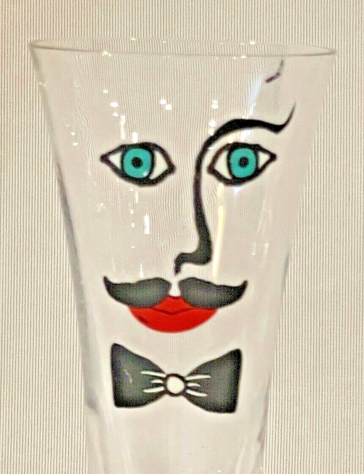 🍒 Vintage Retro Art Deco Man Woman Wedding Toast Champagne Beer Glass ...