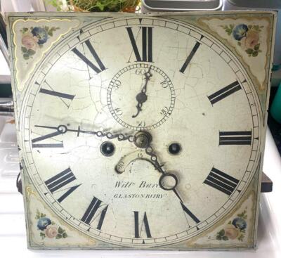 Antique Longcase Will Birch Dial, hands, Movement, bell - Spares ...