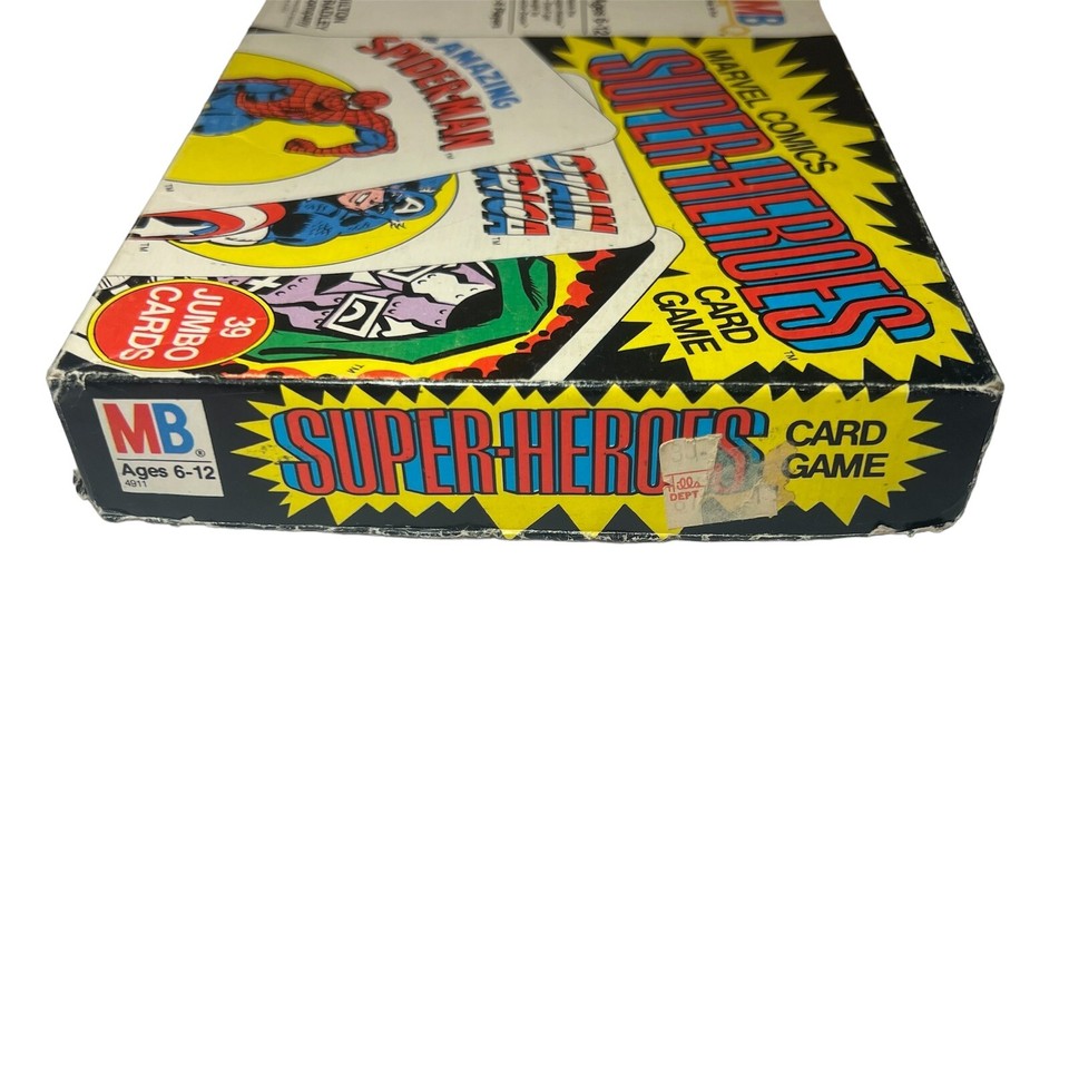 Marvel Super-Heroes Card Game Milton Bradley 1978 Complete With ...