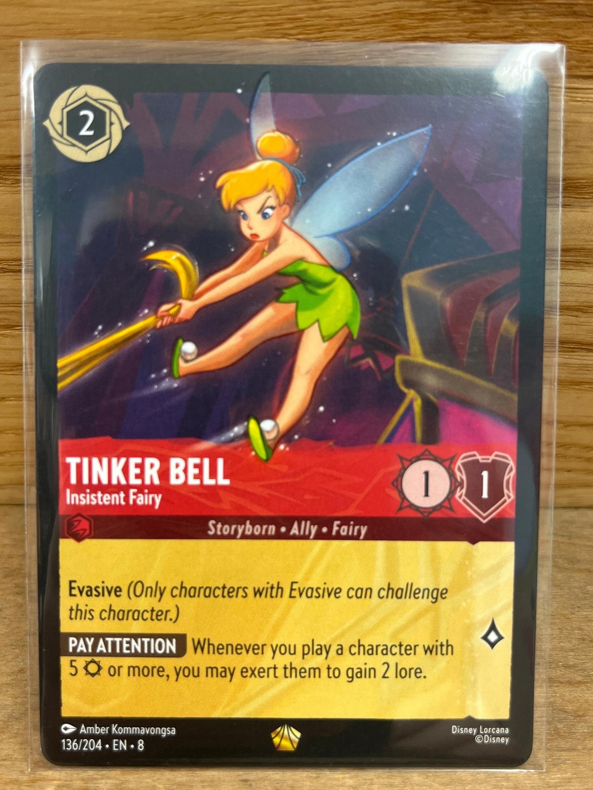 Tinkerbell: Insistent Fairy Disney Lorcana EN08 Reign of Jafar ...