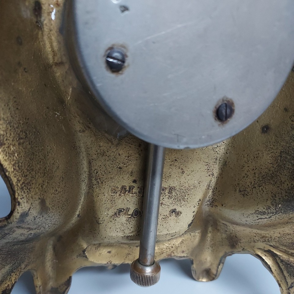 Stunning Cast-Iron Mantle Clock From Early 20th Century Gilbert Wind-up ...