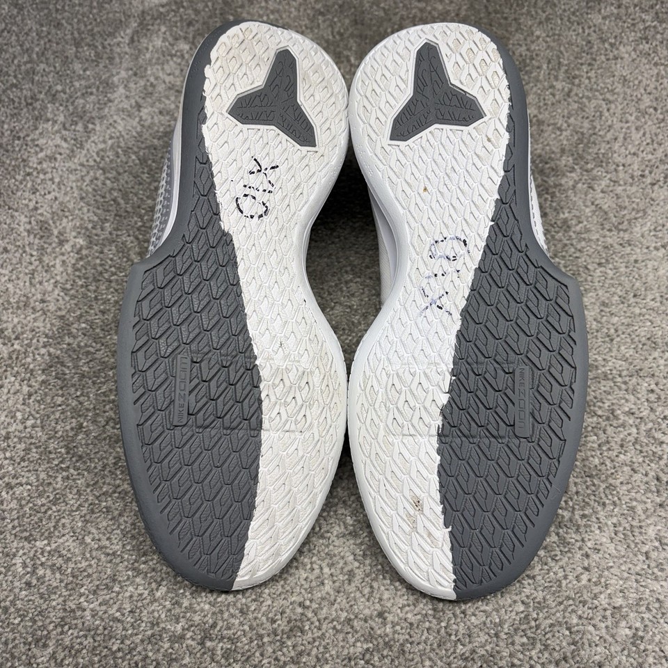 Nike Mamba Fury White Wolf Gray Shoes Sneakers Men Size 8.5 Kobe CK2087 ...