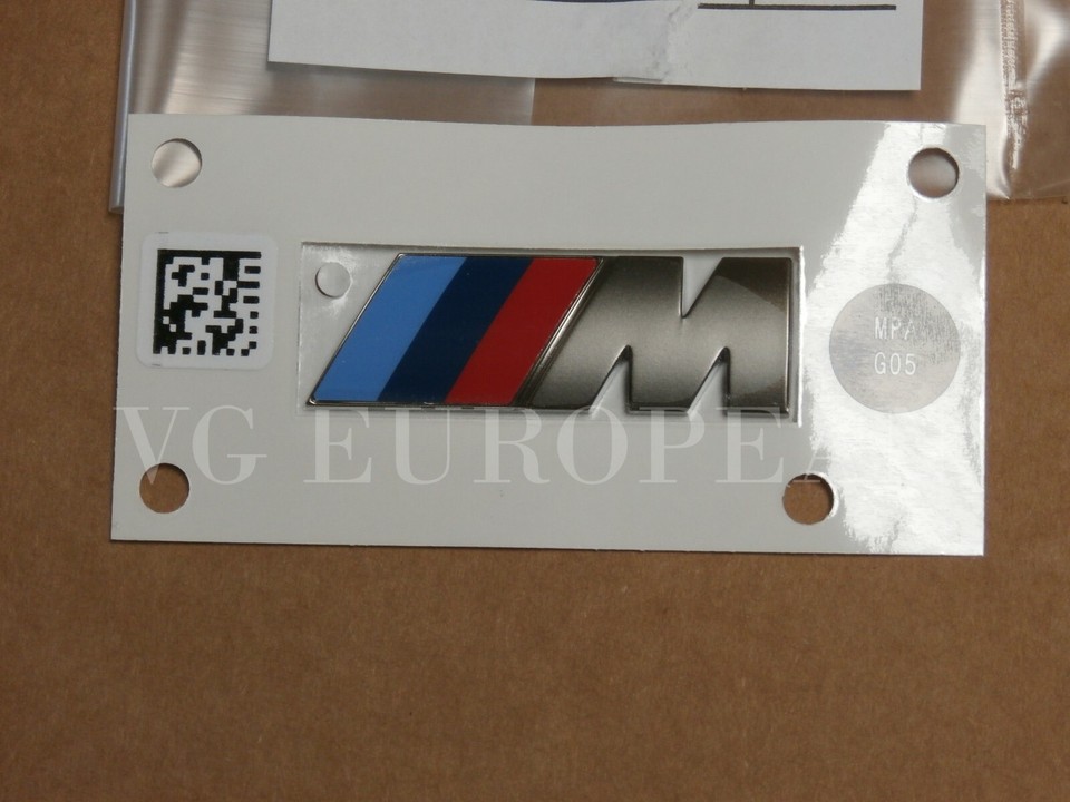 BMW Genuine G20 G15 G14 X3 Cerium Gray Fender Emblem "M" Lettering ...
