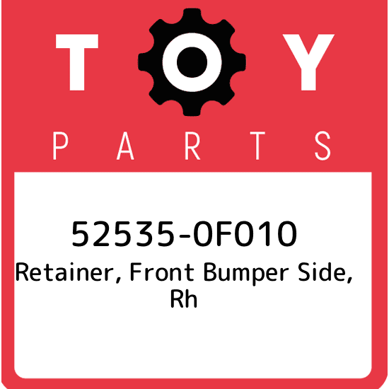 525350F010 Genuine Toyota Retainer Front Bumper Side RH 52535-0f010 for ...