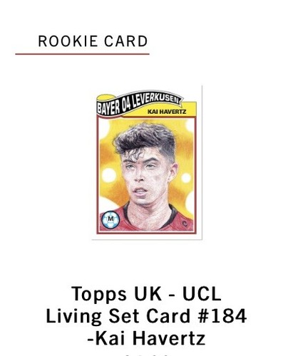 Kai Havertz Topps UCL Soccer Champions League LIVING SET Rookie Card ...