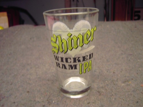 SHINER WICKED RAM IPA 16 oz beer glass | eBay