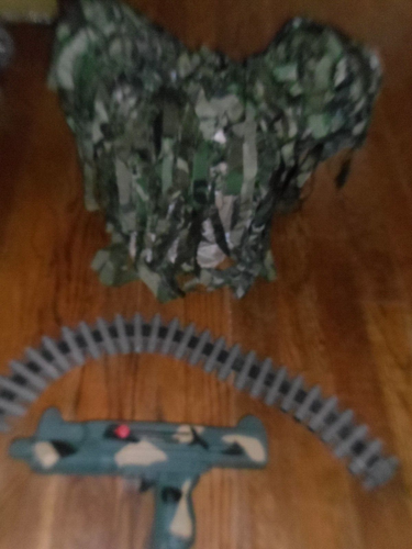 boys army costume NERF Machine Gun Ammo Belt SHELL Cartr, gun,Camo body ...