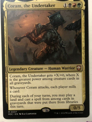 Coram, The Undertaker 0007 Modern Horizons 3 MH3 MTG Magic the ...