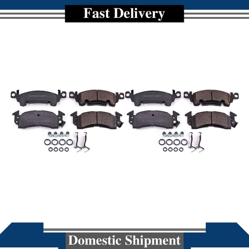 2PCS Power Stop Front Rear Disc Brake Pad and Hardware Kit Fits 1977 ...