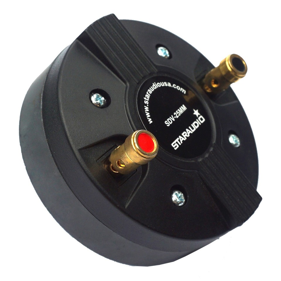 2Pcs 25MM 8Ohms Titanium Driver Compression Screw-on Horn Tweeters ...