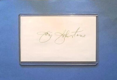 JAY JOHNSTONE Phillies, Cubs, Yankees SIGNED / AUTOGRAPH 3x5 Index Card ...