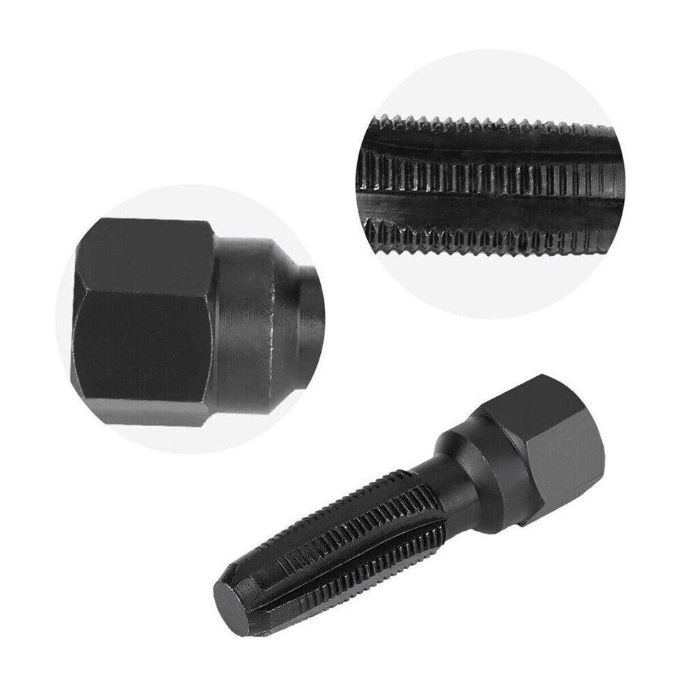 New M14 x1.25mm Spark Plug Rethread Thread Repair Kit Reamer Tap With 4 ...