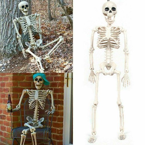Poseable Full 40CM Size Human Skeleton Prop Halloween Party House Decor ...