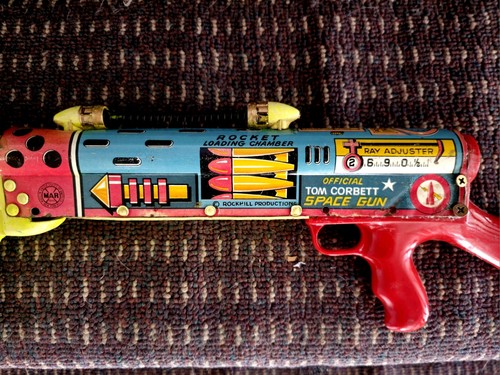 Tom Corbett Space Cadet Machine Gun 1950s Friction Working Toy | eBay