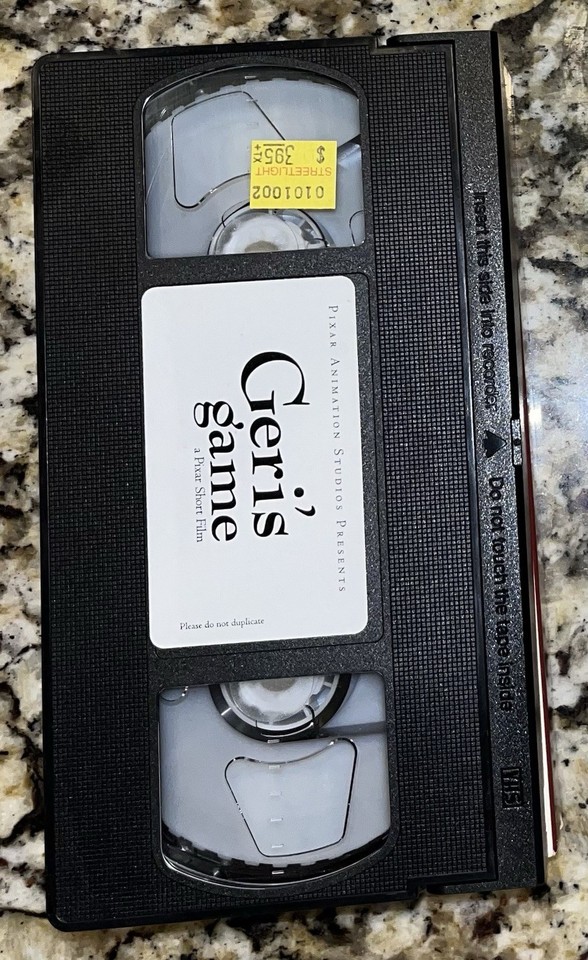 Geri's Game 1998 VHS A Pixar Short Film Pixar Animation Studios | eBay