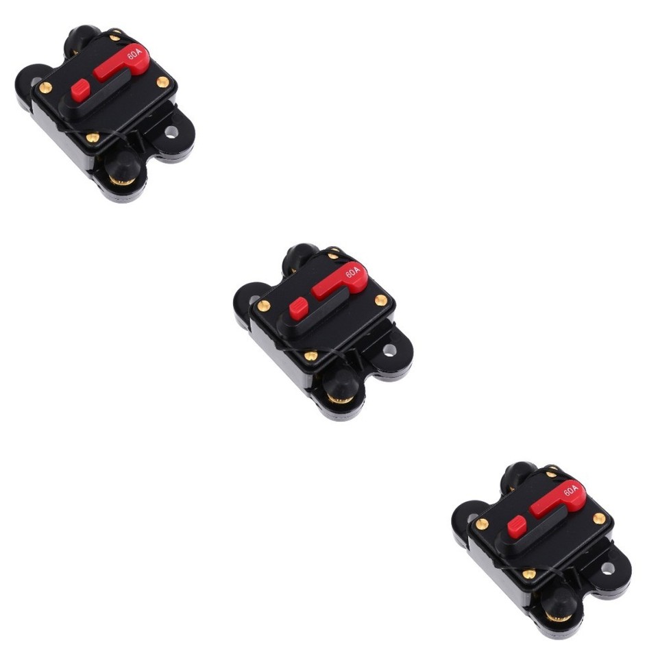 3 Count Circuit Breaker with Waterproof Cover Fuse Recovery Protection ...