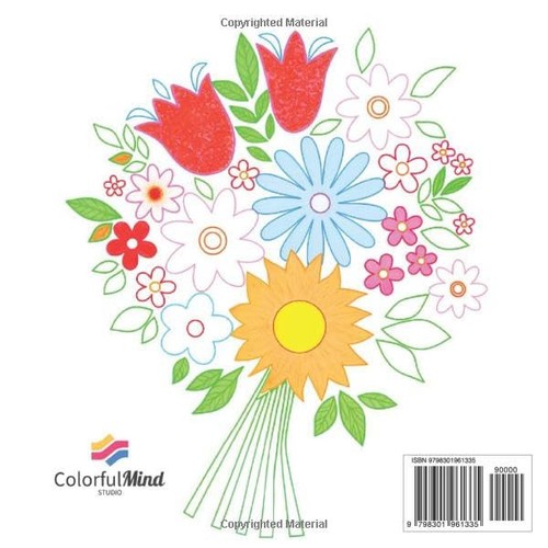 Color by Lines: Floral Edition: A Relaxing Coloring Book for Creativity ...