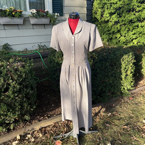 Vintage Bentley Womens Button Down Dress & Vest Cottagecore 1980s 90s ...