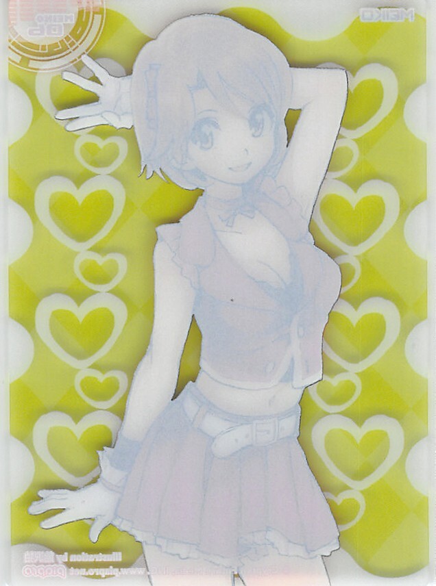 Vocaloid Hatsune Miku Trading Card Clear Card Collection MEIKO 06 (HOLO ...