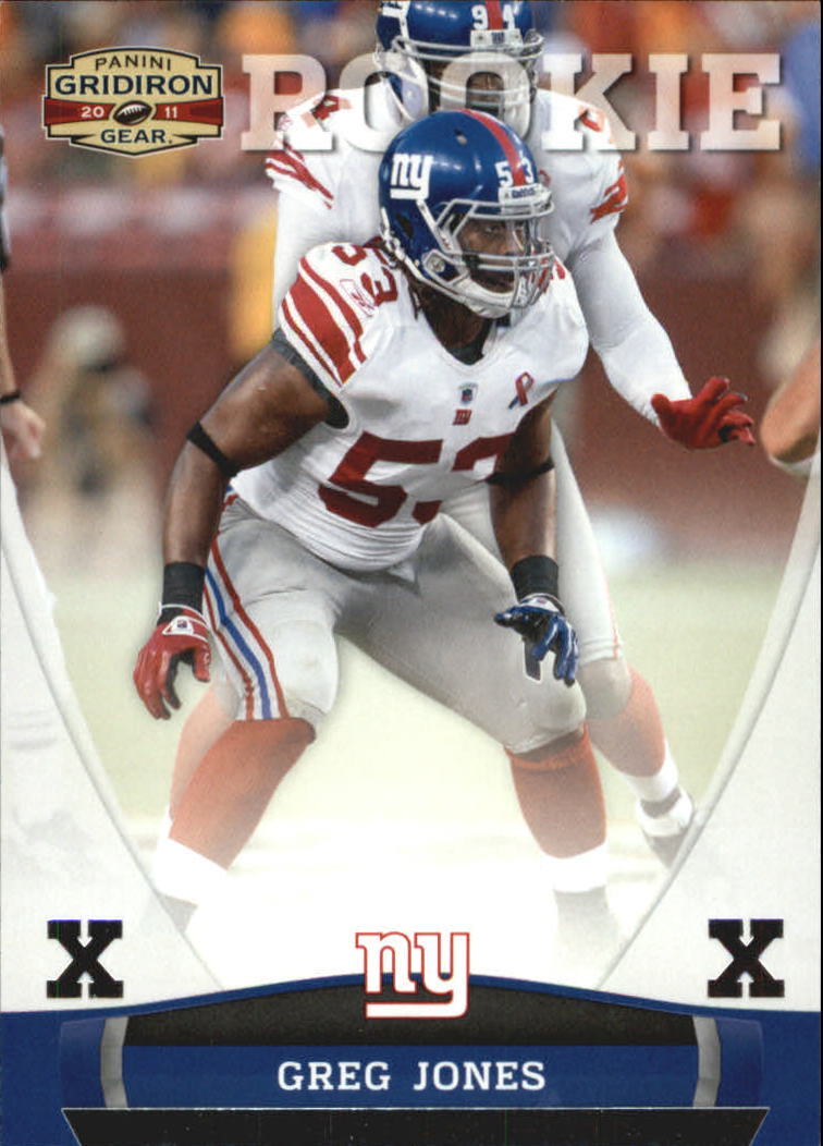 2011 Panini Gridiron Gear Silver X's Giants Football Card #172 Greg ...